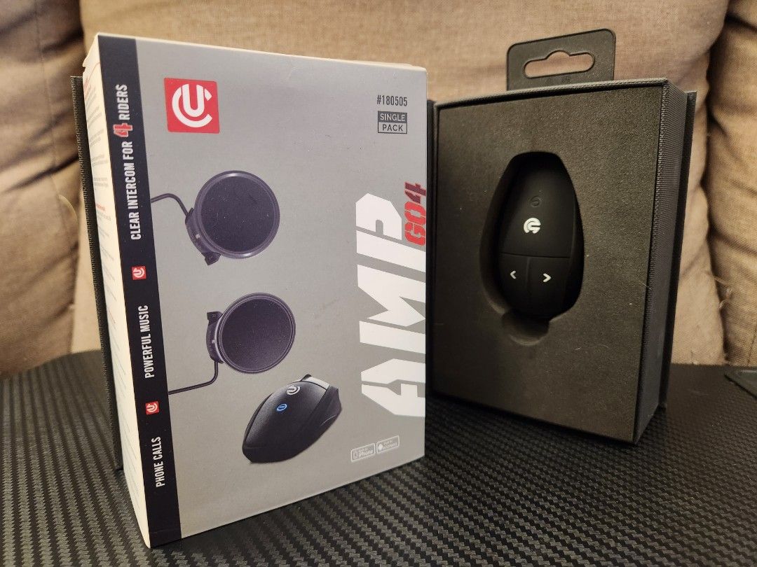 UClear Amp Go4 Bluetooth Intercom Headset, Motorcycles, Motorcycle ...