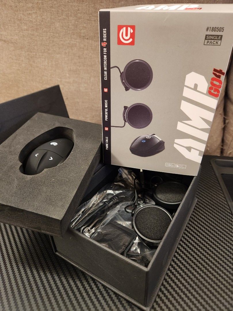 UClear Amp Go4 Bluetooth Intercom Headset, Motorcycles, Motorcycle ...