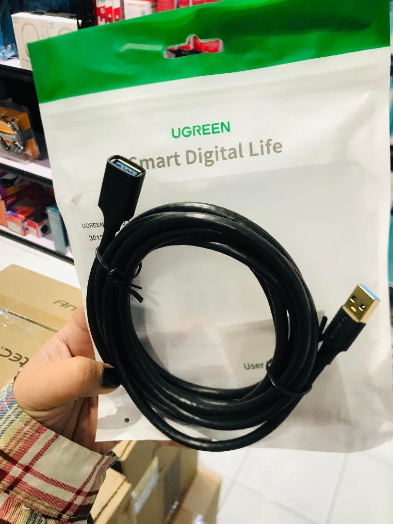 UGREEN USB 3.0 A Male to A Female Extension Cable Black 3M US129 30127 ...