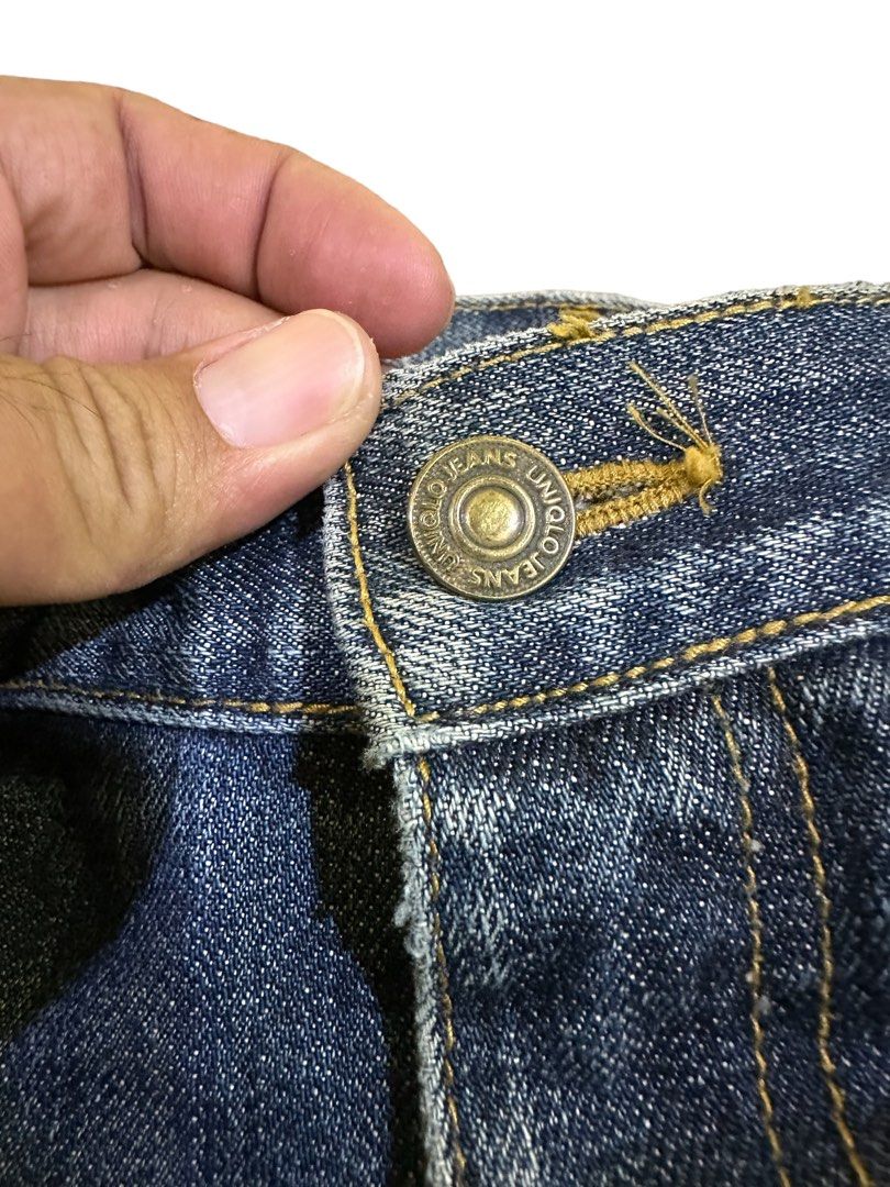 uniqlo ring denim, Men's Fashion, Bottoms, Jeans on Carousell