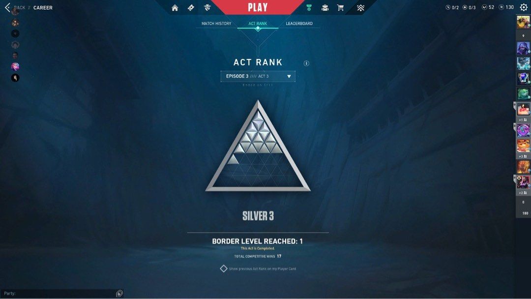 Valorant Account Rank Silver 3, Video Gaming, Video Games, Others on ...