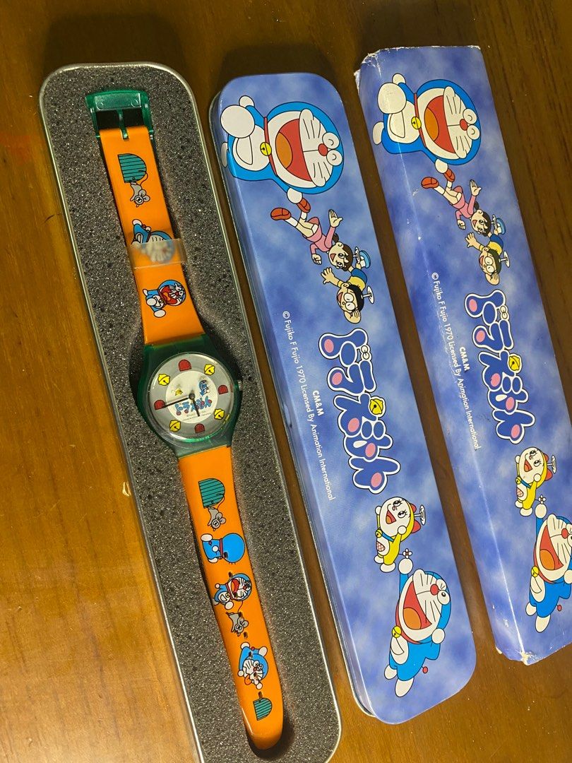 Vintage 1970 Fujiko F Fujio RARE Tin Case Doraemon Cat Cartoon ...