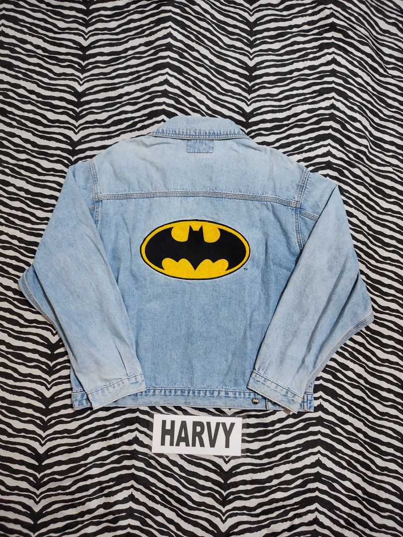 Vintage 1994 DC Comics Batman Logo Denim Jacket on Carousell