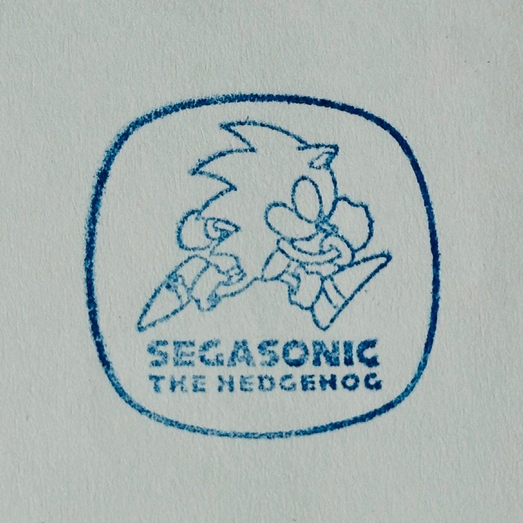 Vintage SegaSonic/Sonic the Hedgehog Figure Ink Stamp 6.5cm - Php - Php ...