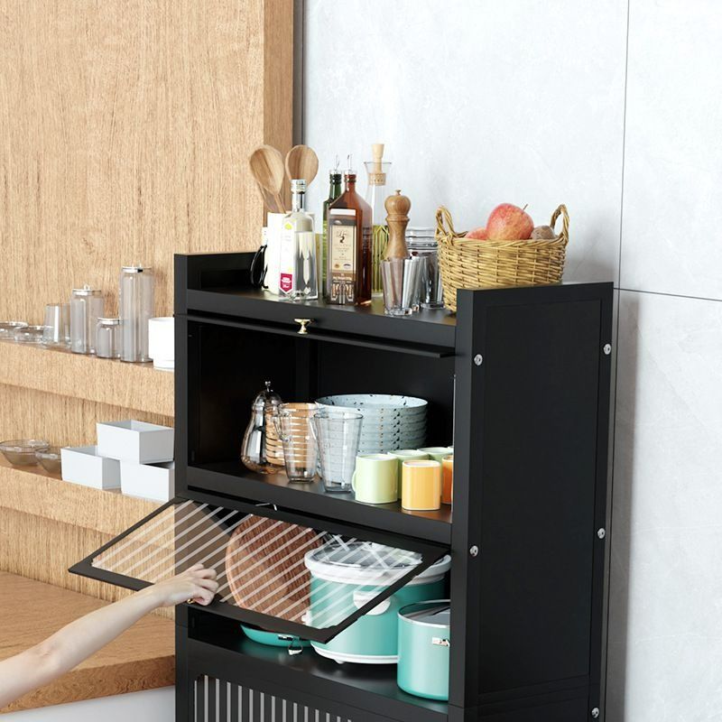 Vonica multi-functional fluted transparent shelf (SELF ASSEMBLY ...