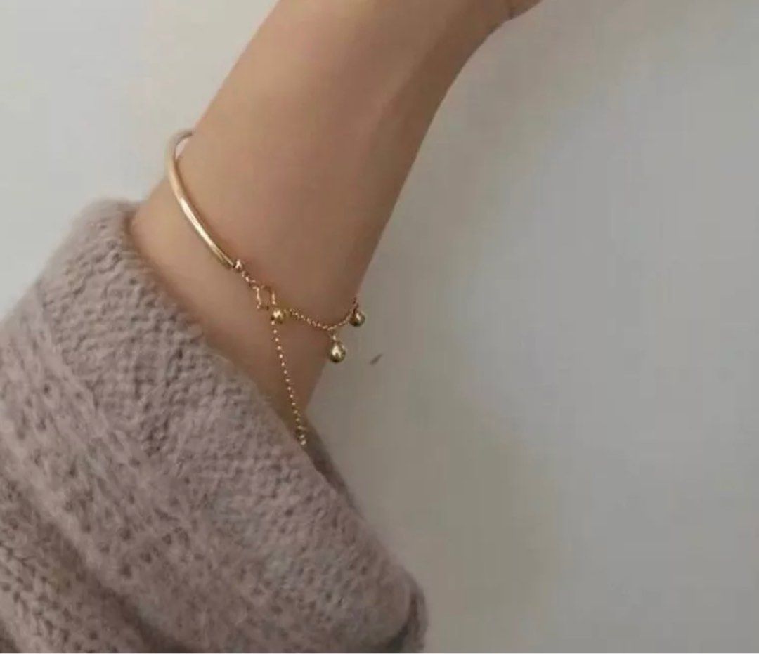 Wally Gold Bracelet, Women's Fashion, Jewelry & Organisers, Bracelets ...