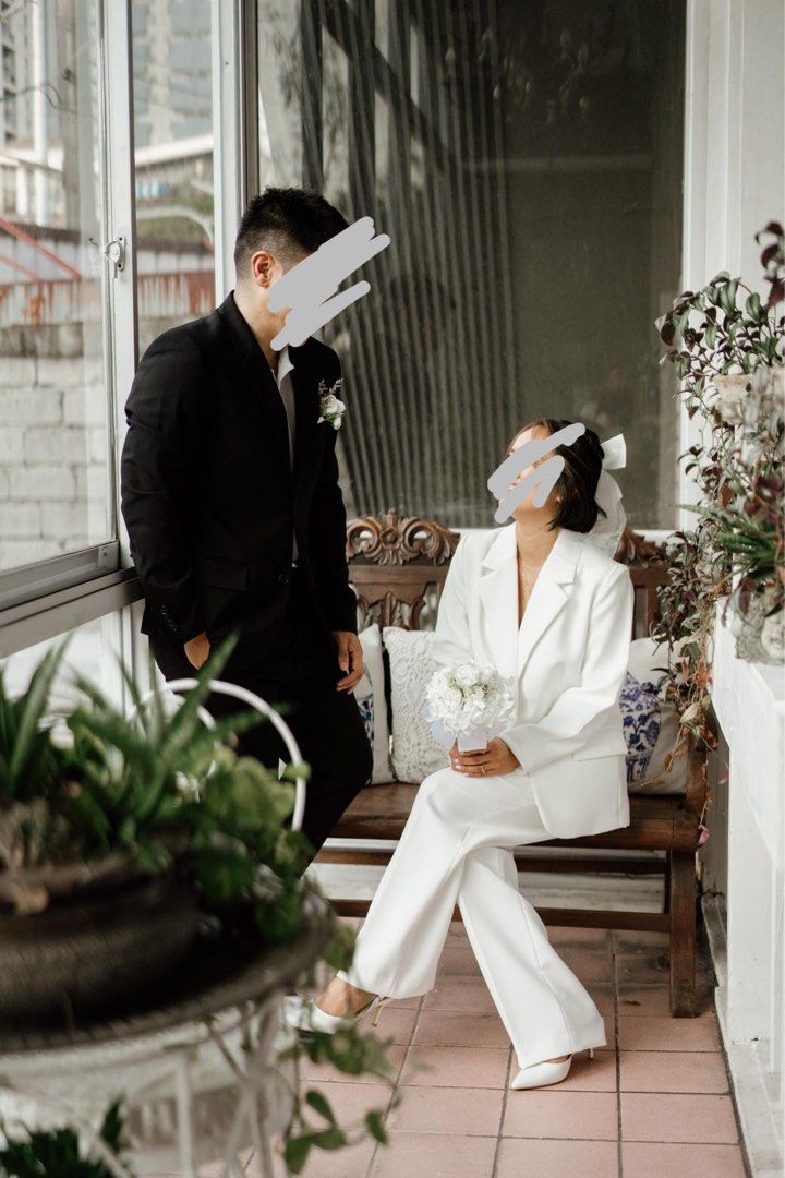 White Women Suit (in set) on Carousell