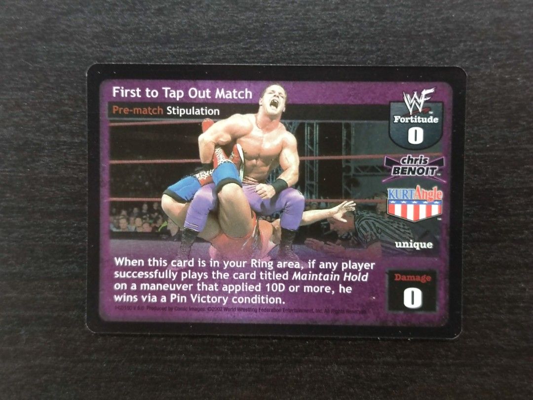 WWF RAW Deal First To Tap Out Match Kurt Angle Chris Benoit, Hobbies ...