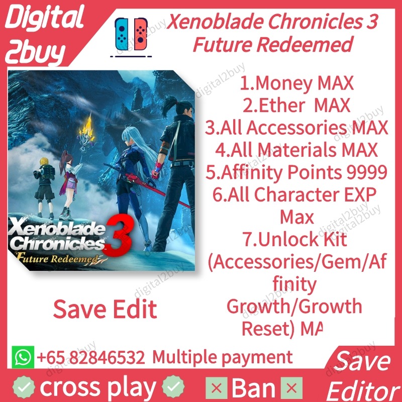 Xenoblade Chronicles 3 Wave 4 Save Editor XC3 Future Redeemed Save Modding XC3 DLC4, Video ...