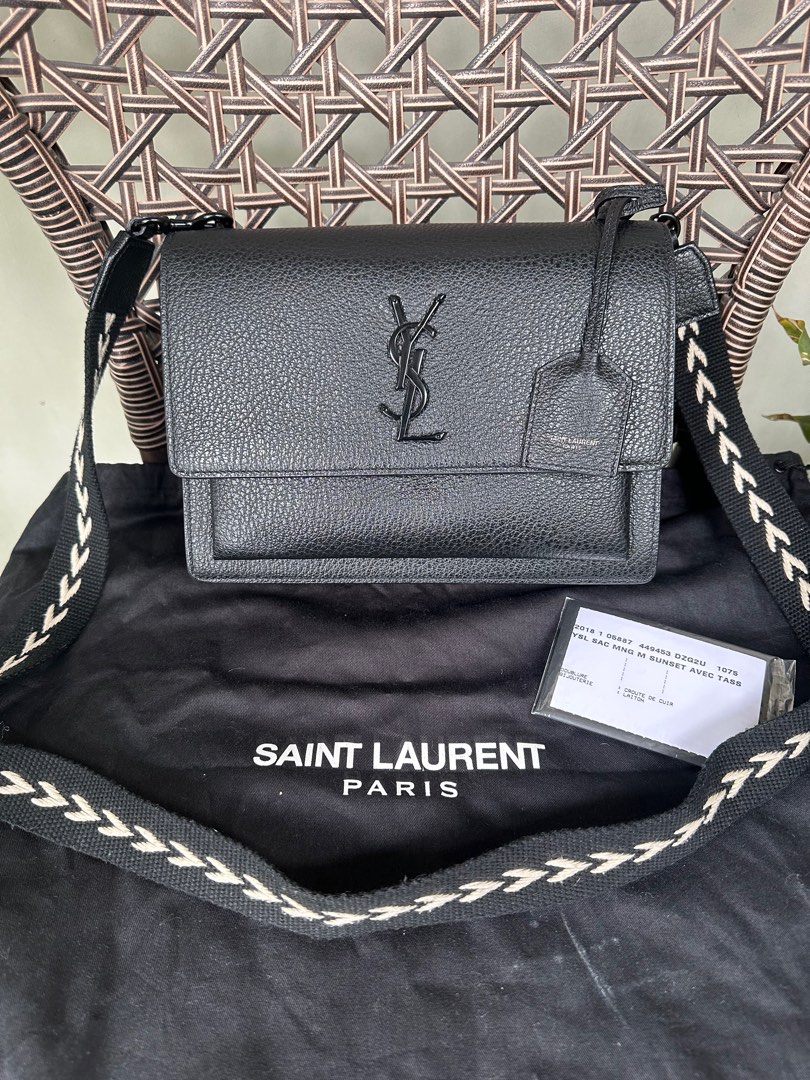 YSL sunset so black, Luxury, Bags & Wallets on Carousell