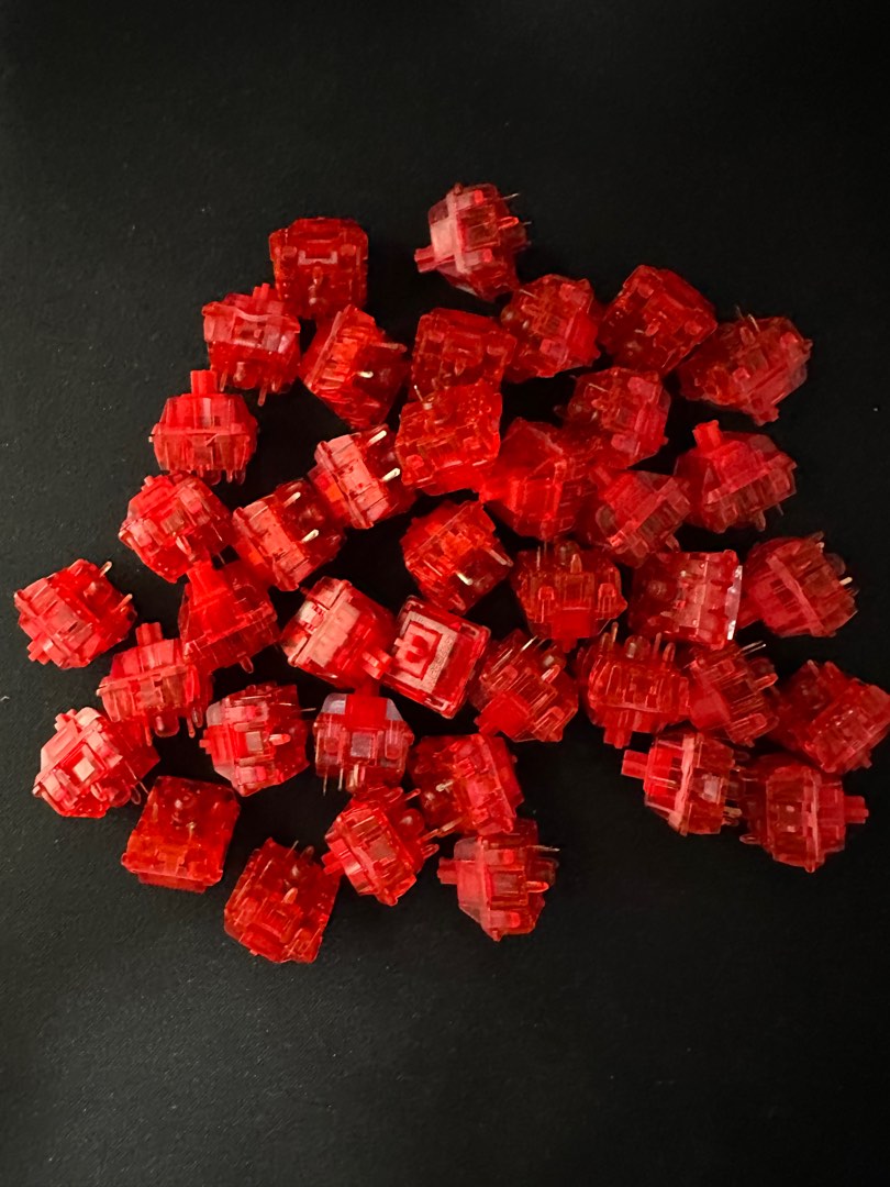 110x Gateron Ink Red v2 Linear Mechanical Keyboard Switches (lubed ...