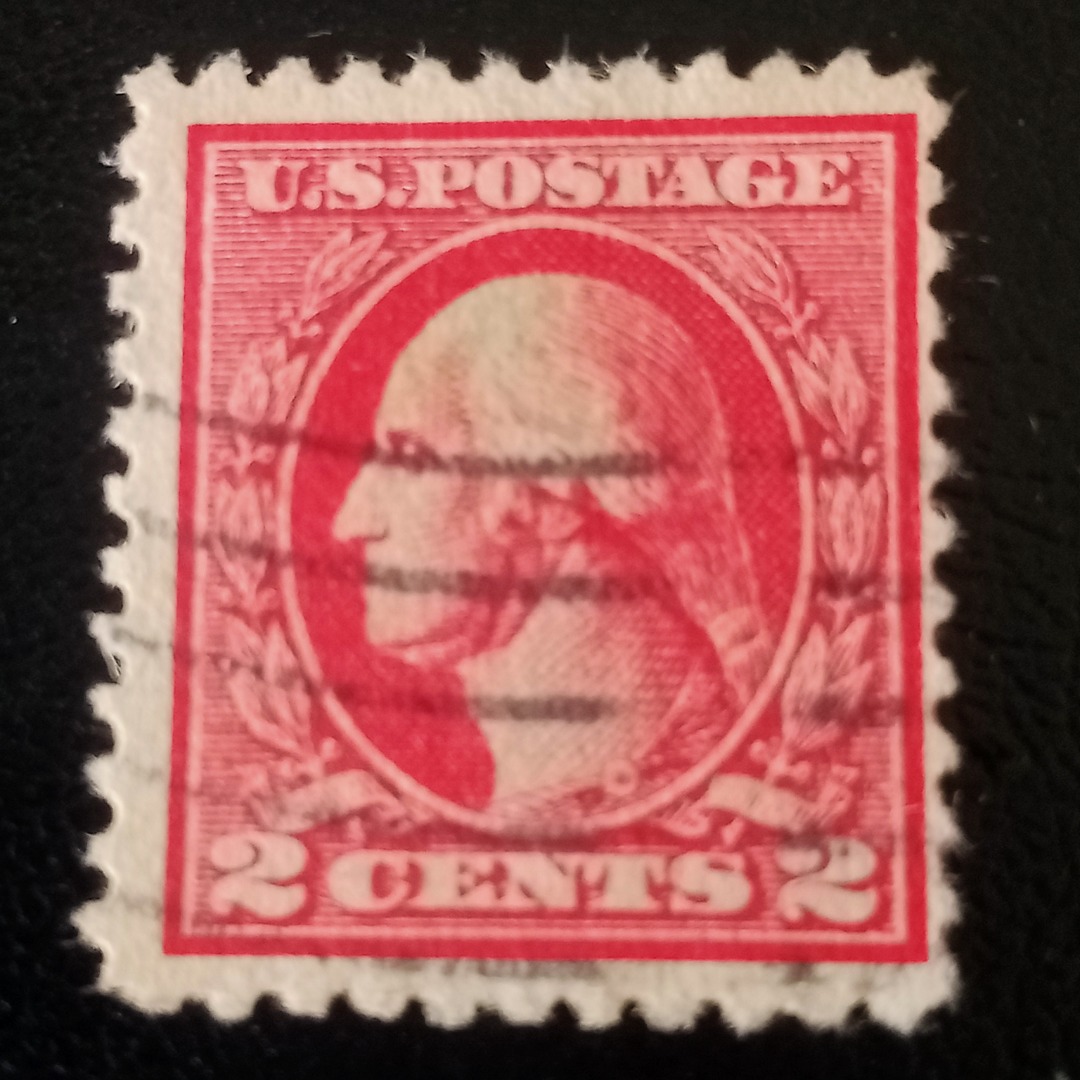 1914 George Washington Stamp USA 2c Two cents Red Extremely Rare ...