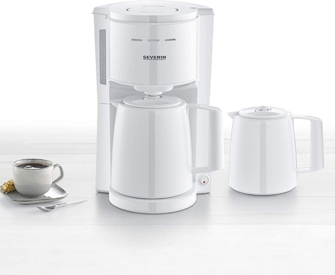 3619) SEVERIN KA 9256 FILTER COFFEE MAKER WITH 2 THERMAL JUGS, APPROX ...