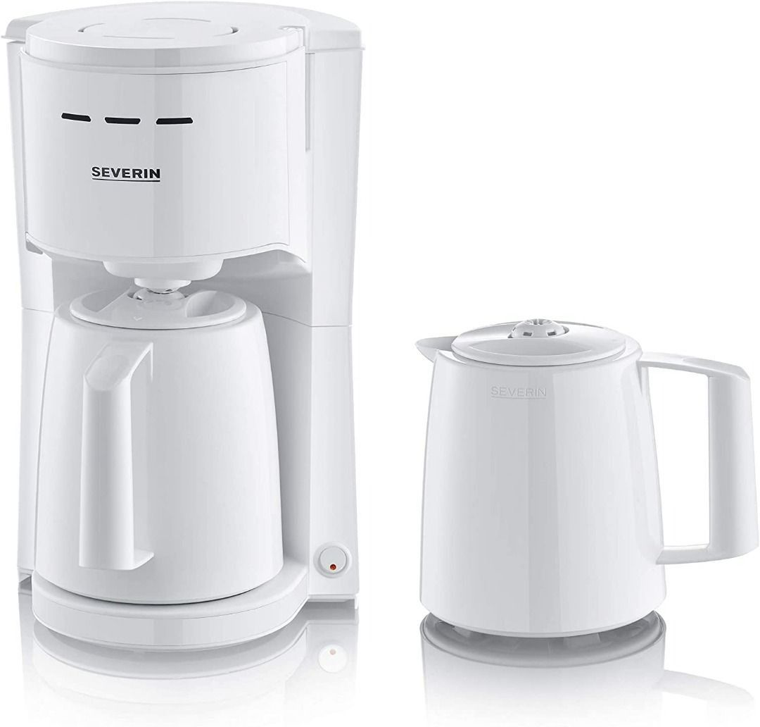 3619) SEVERIN KA 9256 FILTER COFFEE MAKER WITH 2 THERMAL JUGS, APPROX ...