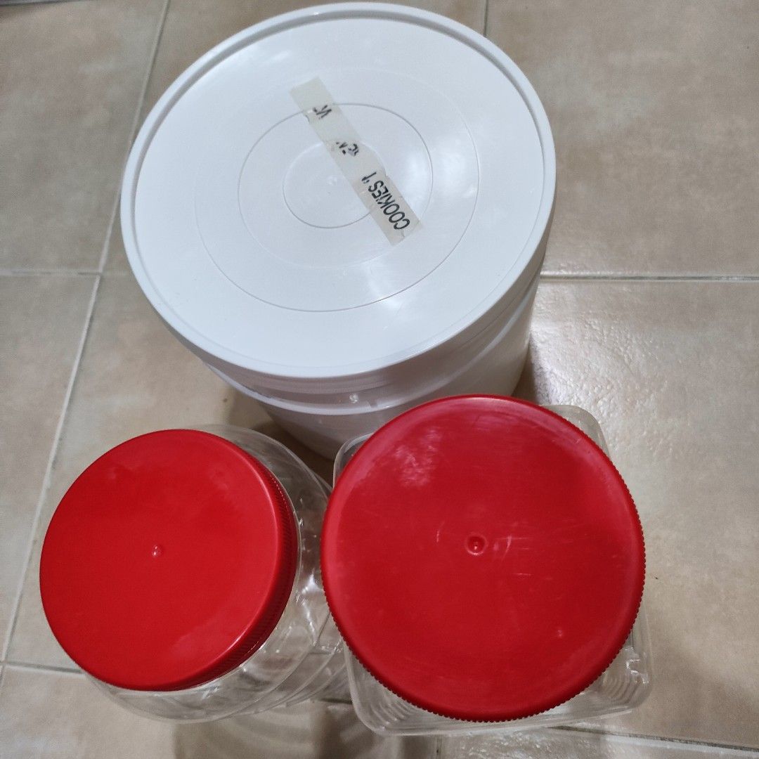 6 liter ice cream container and biscuits containers, Furniture & Home ...
