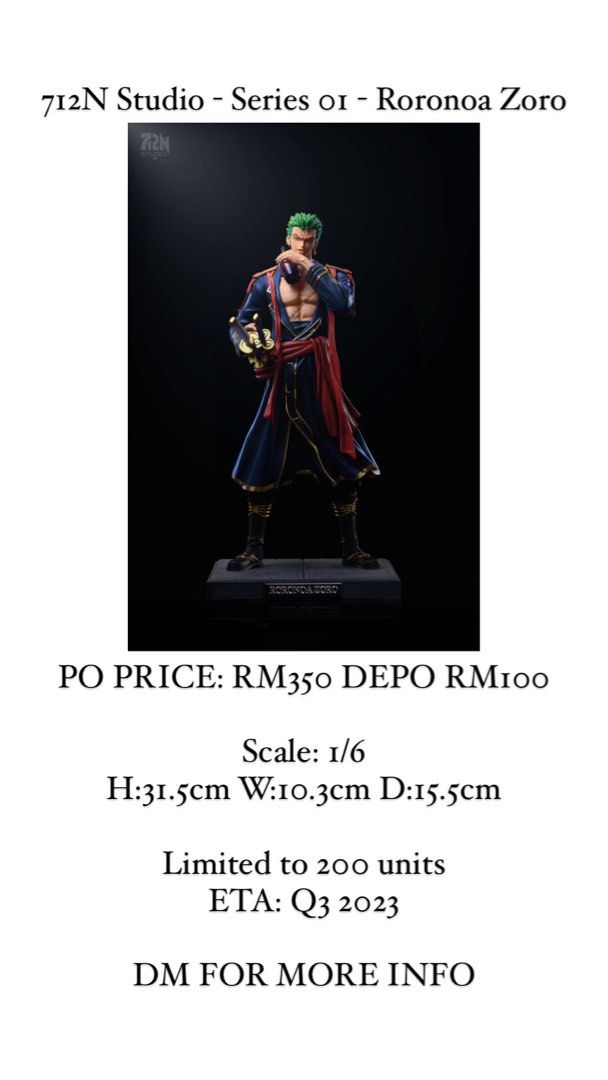 712N Studio - Series 01 - Roronoa Zoro, Hobbies & Toys, Toys & Games on ...