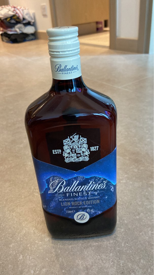 蘇格蘭 百齡壇 獅子山限量版 威士忌 Ballantine's Lion Rock Limited Edition Blended Scottish Whisky 1000ml, 嘢食 & 嘢 ...
