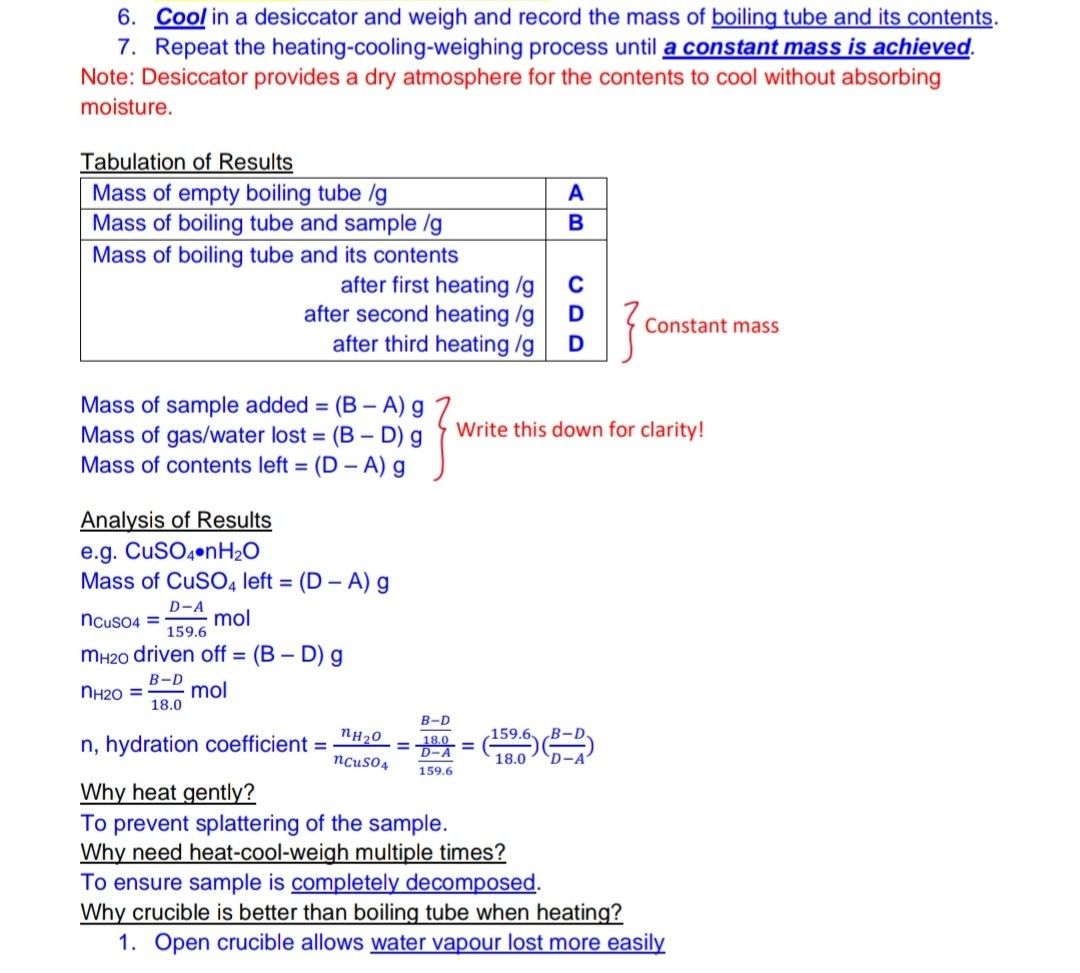 A Level Chemistry Practical Planning Notes, Hobbies & Toys, Books ...