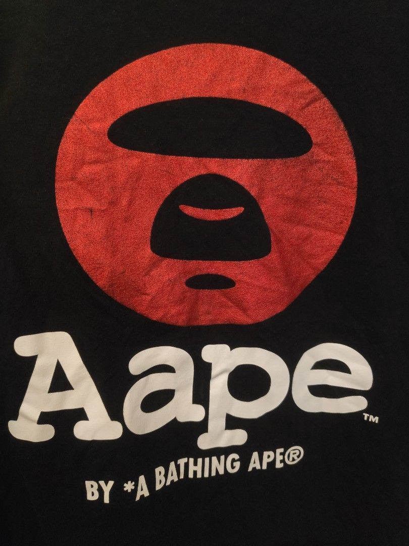 Aape Red Foil logo on Carousell