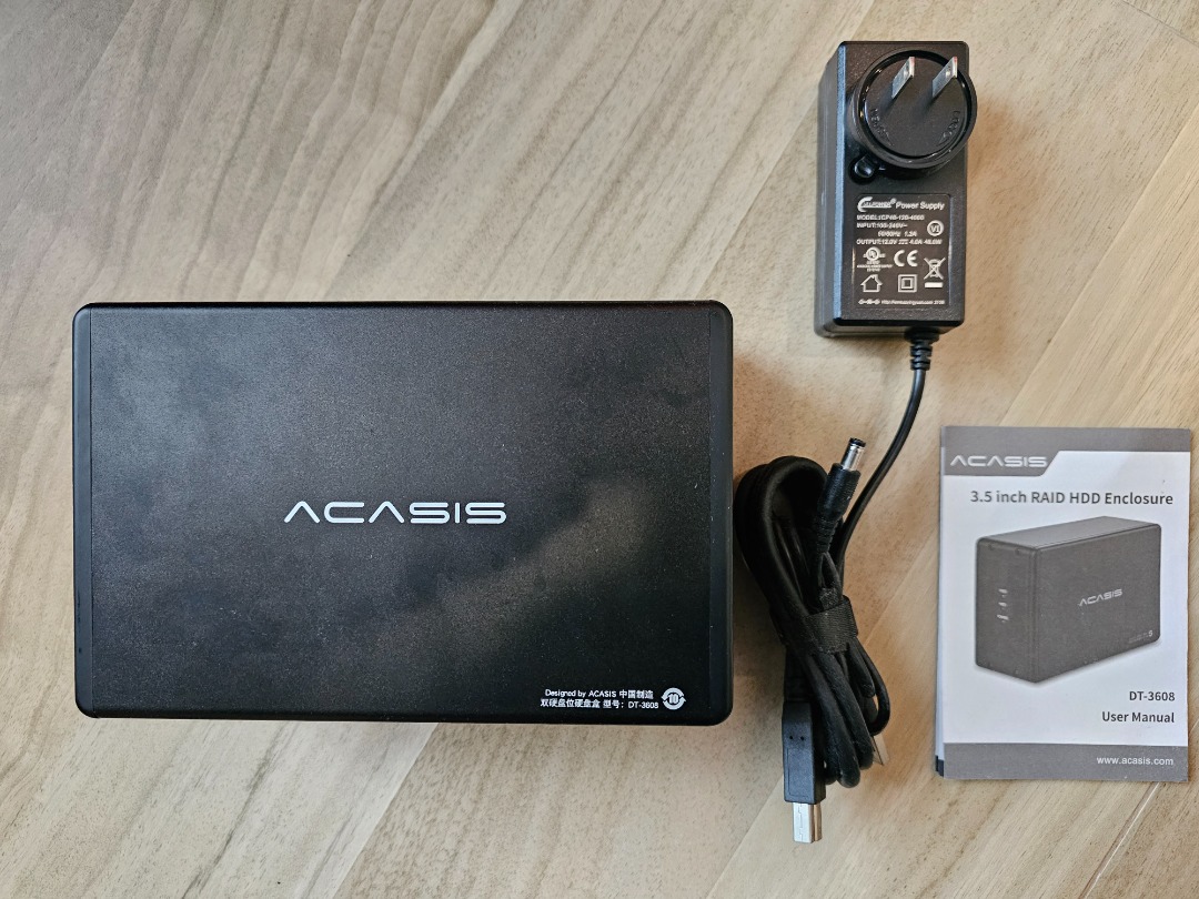 Acasis 2 bay 3.5 inch drive RAID enclosure USB 3 (DT-3608), Computers ...