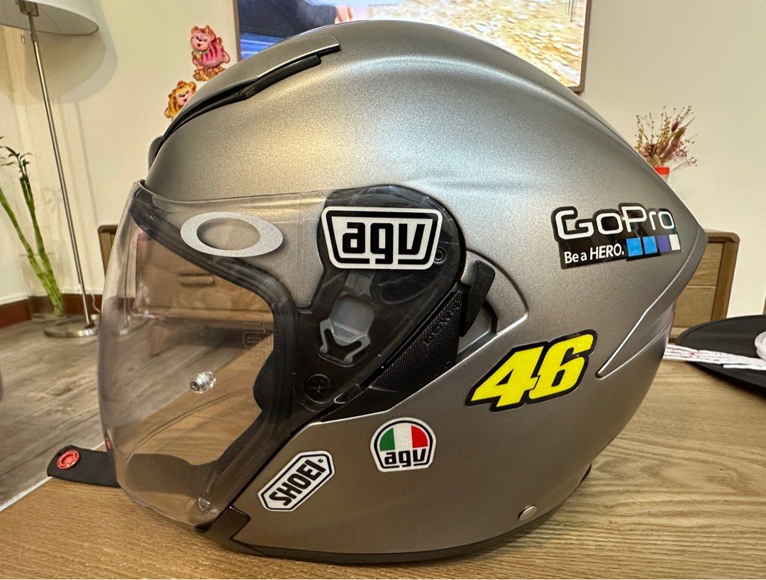 AGV 5 Jet SGD 150 Used, Motorcycles, Motorcycle Apparel on Carousell