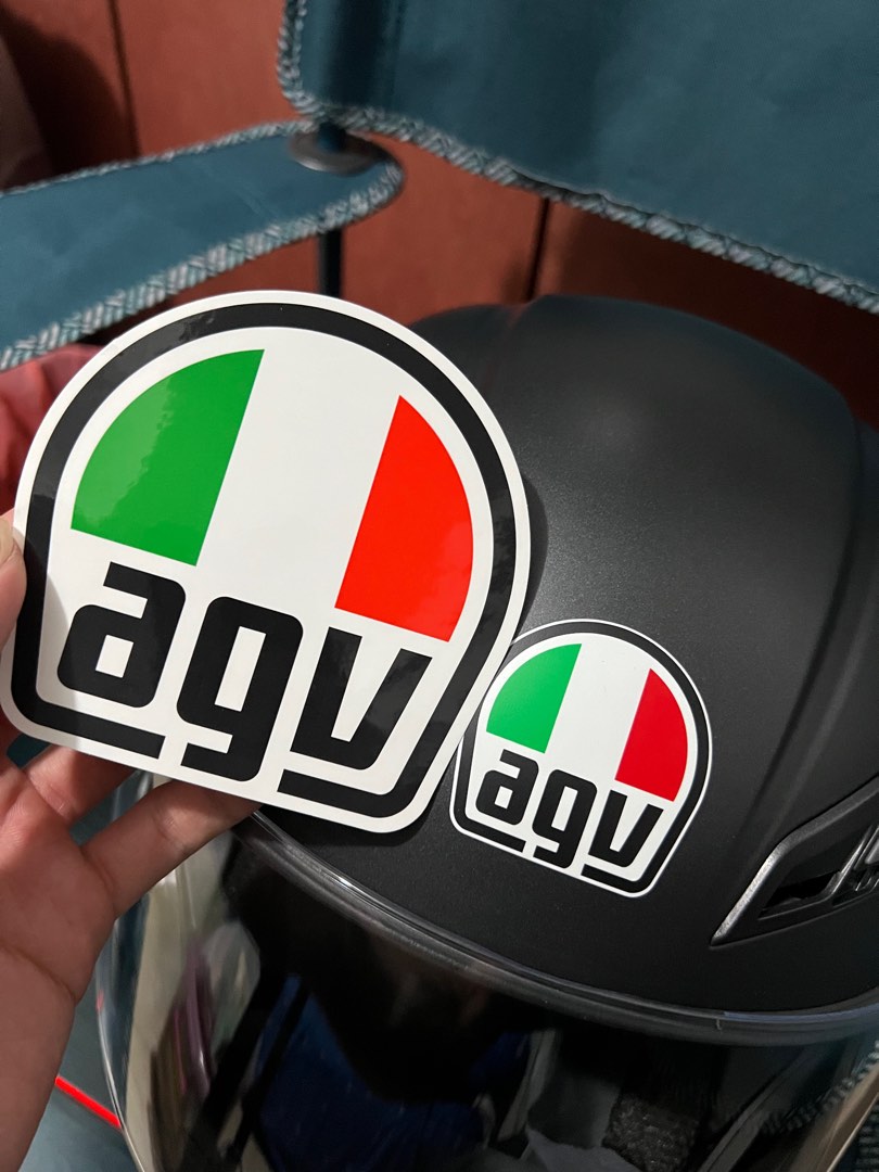 AGV Sticker BIG, Motorcycles, Motorcycle Accessories on Carousell