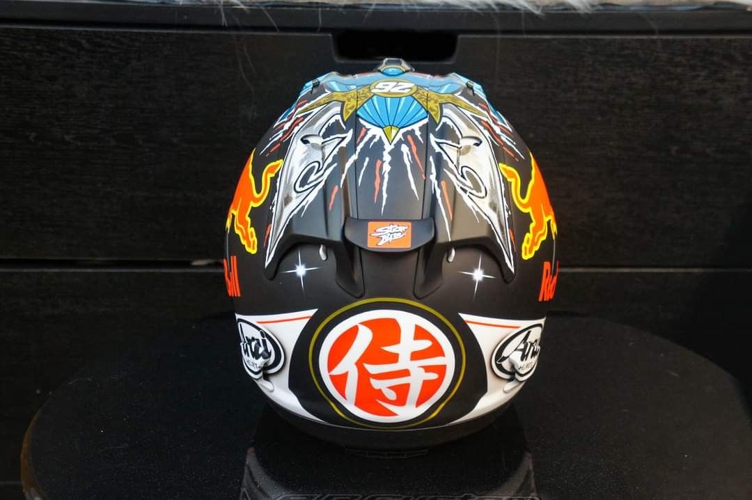 Arai helmet Pedrosa samurai RX7X airbrush custom, Motorcycles ...