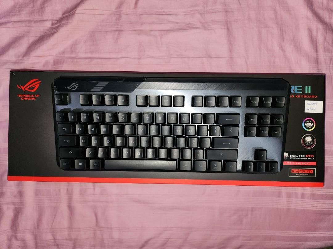Asus ROG Claymore II Mechanical TKL 100% Wireless Keyboard Red Linear ...
