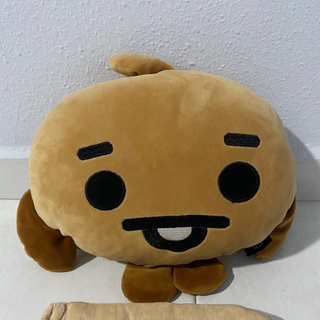AUTHENTIC SHOOKY SET - SHOOKY PILOW AND EYE MASK SUGA BTS BT21 ...