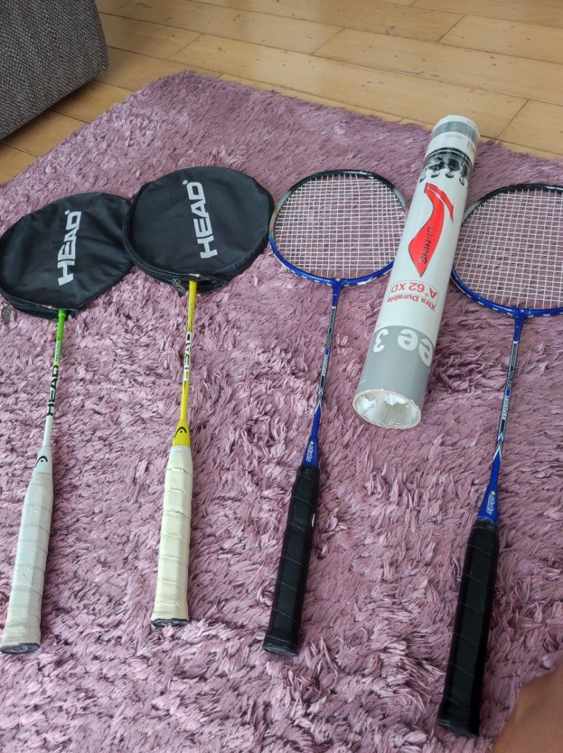 badminton rocket with shuttle cock, Sports Equipment, Sports & Games ...