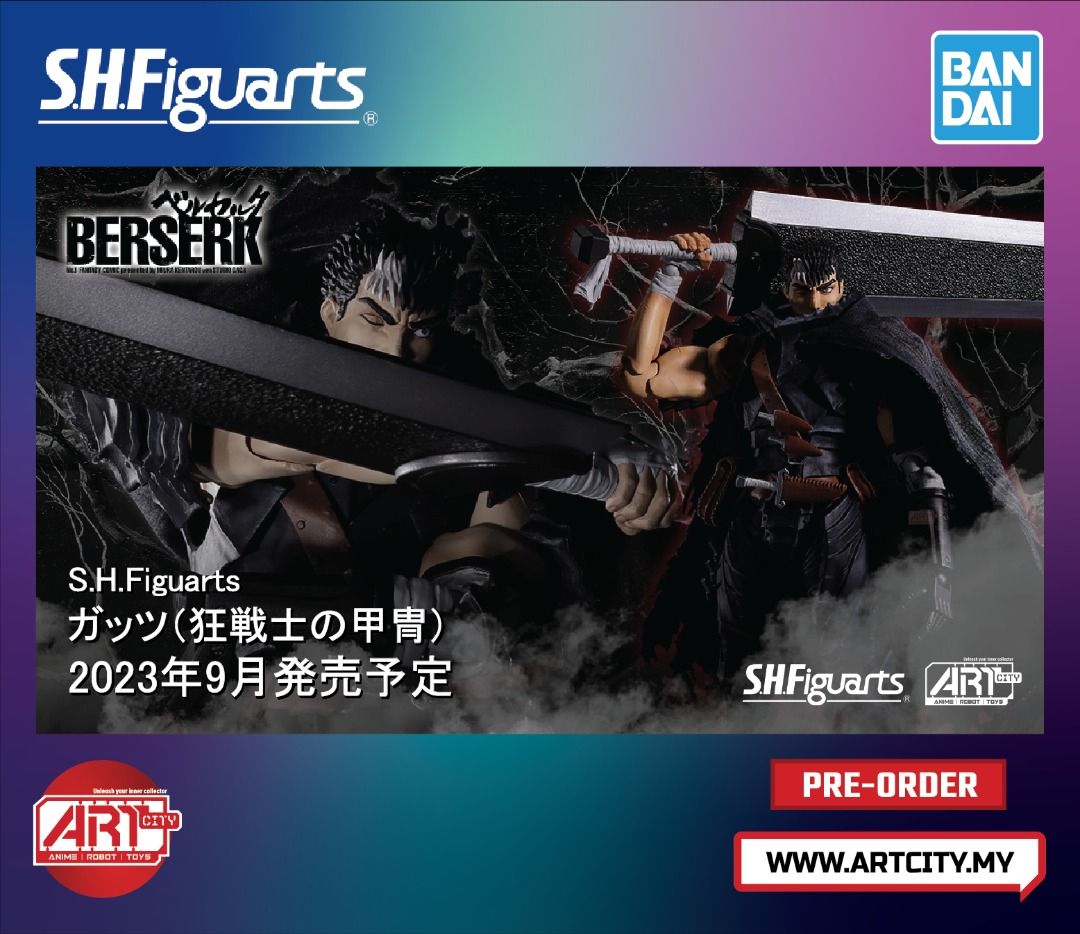 (READY STOCK) Bandai S.H.Figuarts - SHF Guts - Berserker Armor ...