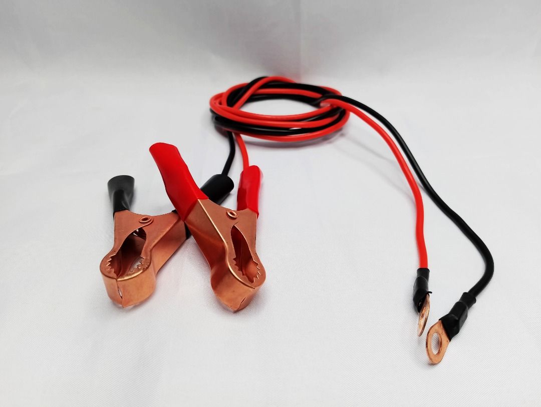 BATTERY CLAMP to BATTERY LUGS 30A, SILICONE WIRE 16-AWG, BEST FOR ...