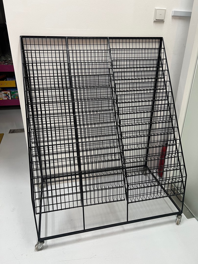 Big Magazine/Book Rack with wheels, Furniture & Home Living, Furniture ...