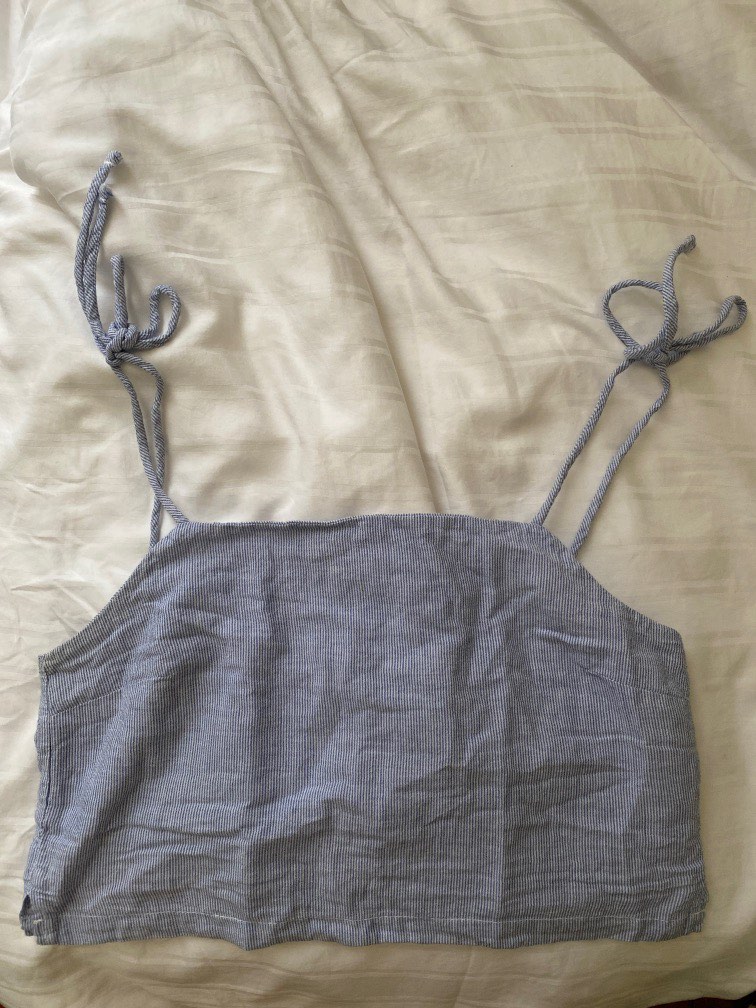 Brandy Melville String Tie Top, Women's Fashion, Tops, Sleeveless on ...