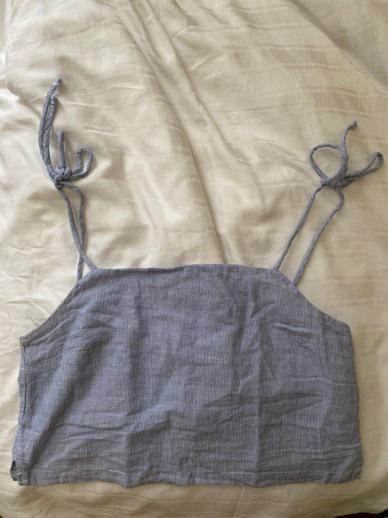 Brandy Melville String Tie Top, Women's Fashion, Tops, Sleeveless on ...