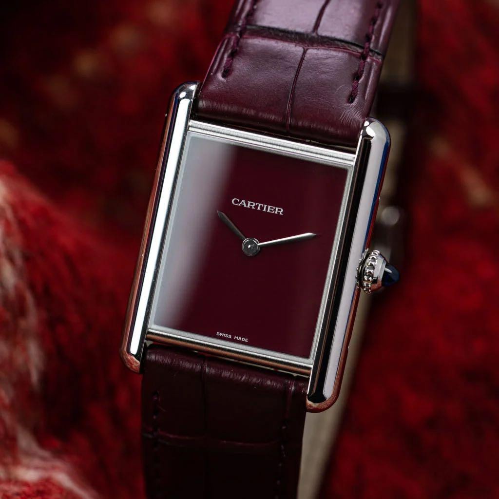 Cartier Tank Must Red, Luxury, Watches on Carousell
