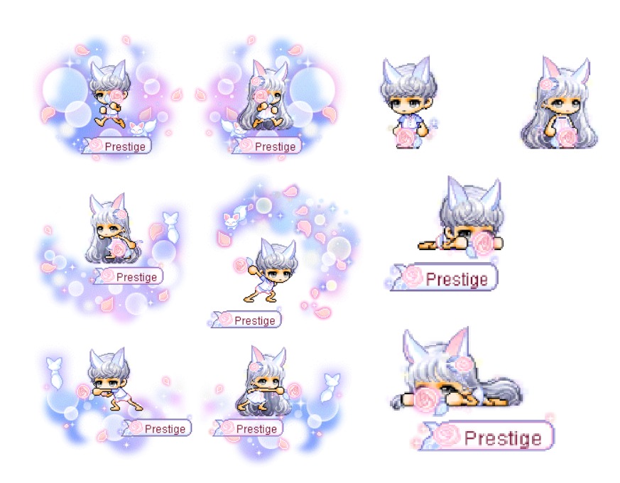 Cash Shop Flowery Fox set maplesea maplestory aquila cs, Video Gaming ...