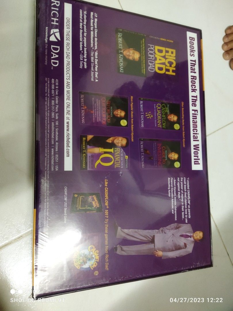 CASHFLOW 101 Rich Dad Poor Dad Robert Kiyosaki Board Game Fullset ...