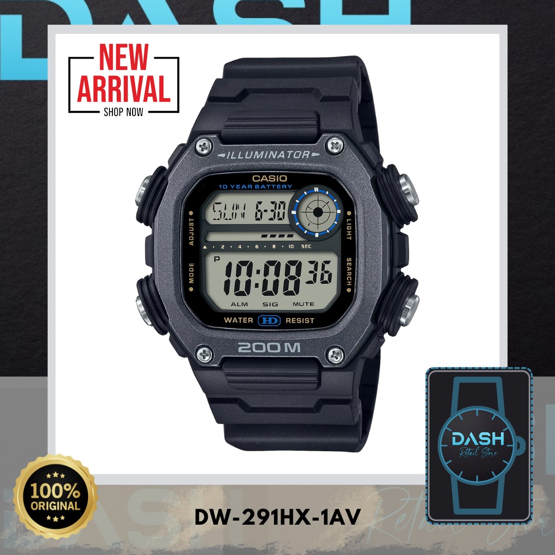 Casio DW-291HX-1A / DW291HX-1A - DW-291HX-1AVDF, Men's Fashion, Watches & Accessories, Watches ...