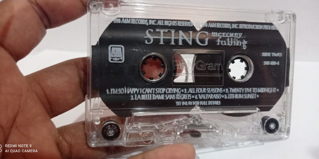 [CASSETTE] STING - MERCURY FALLING, Hobbies & Toys, Music & Media, CDs ...
