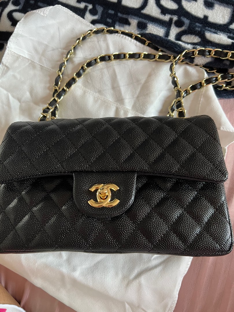 Chanel Double Flap caviar, Luxury, Bags & Wallets on Carousell