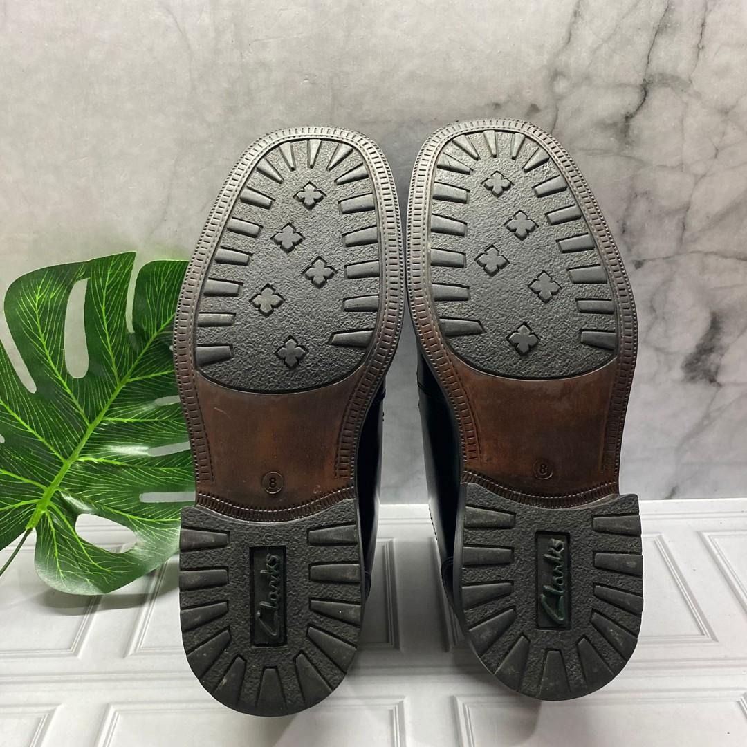 Clarks Mens Witcombe Police Leather Black Ukuran 44 on Carousell