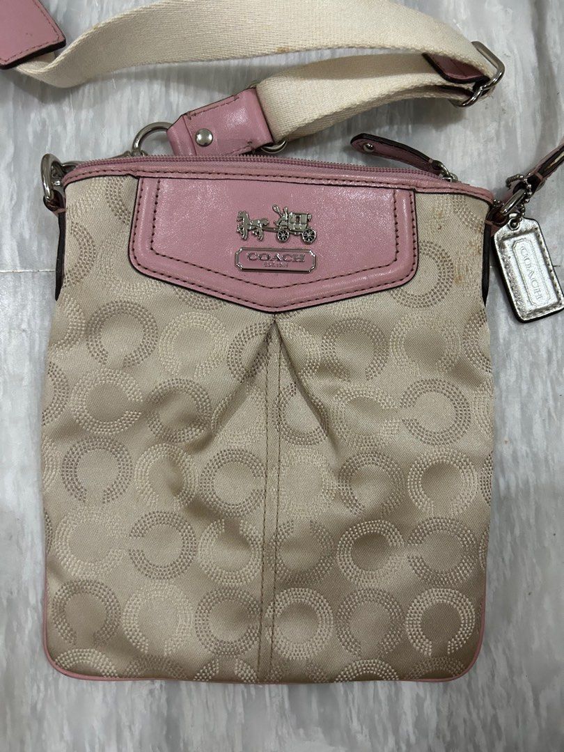 Coach Pink Cross Body Sling Bag, Women's Fashion, Bags & Wallets, Cross ...