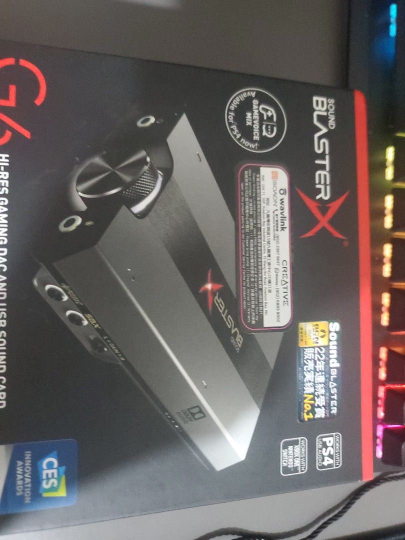 急放 Creative Sound Blaster G6 遊戲聲卡, 音響器材, Soundbar、揚聲器、藍牙喇叭、耳擴 - Carousell