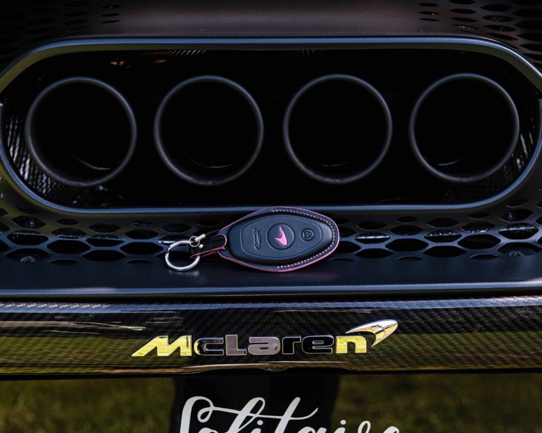 Custom Made McLaren 765LT Car Key Pouch in Black Crocodile & Nappa ...