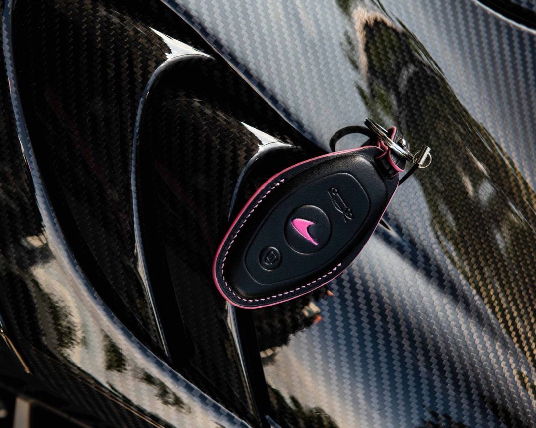 Custom Made McLaren 765LT Car Key Pouch in Black Crocodile & Nappa ...
