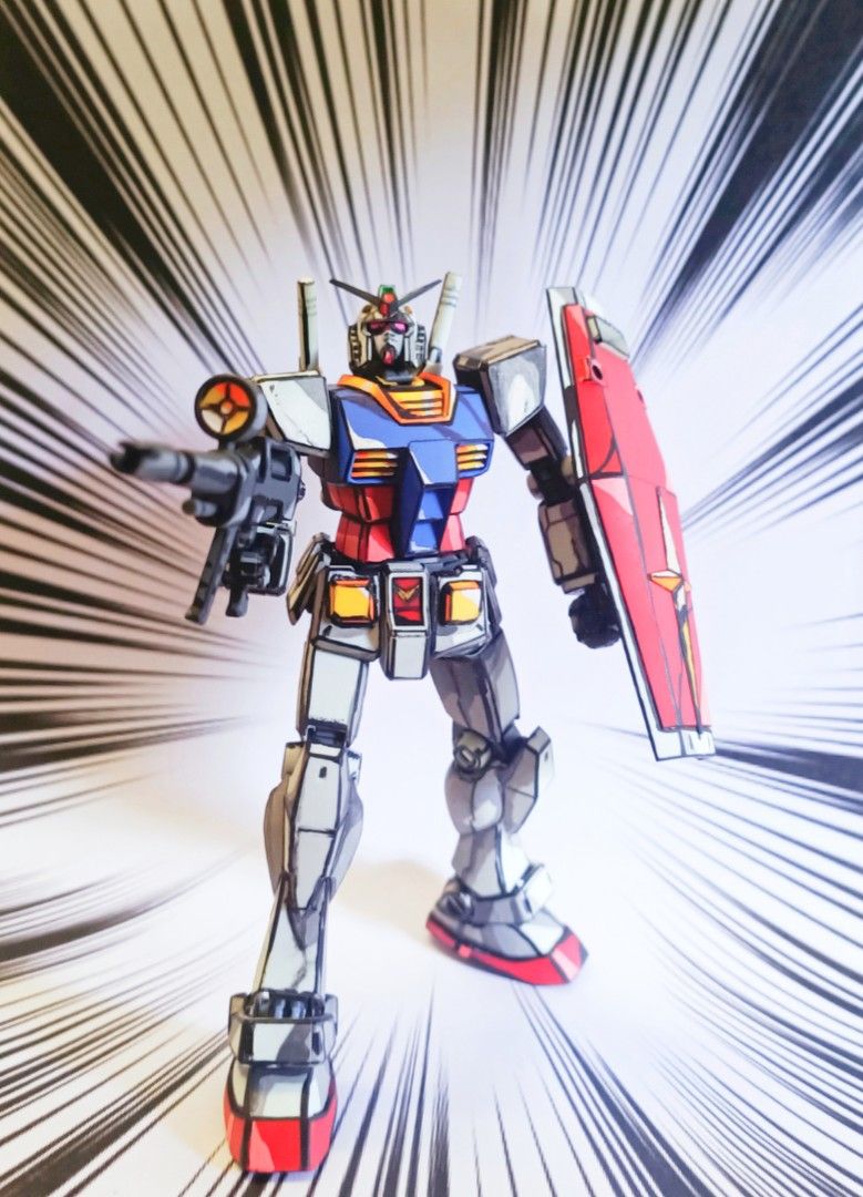 Custom painted HG Revive Gundam, Hobbies & Toys, Toys & Games on Carousell