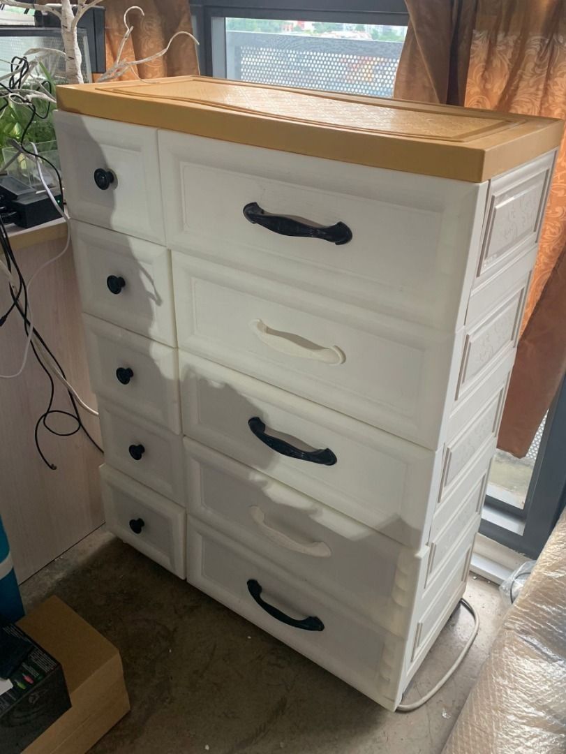 Designer Drawer with Wheels Extra Large 75cm Cabinet Plastic Drawer ...