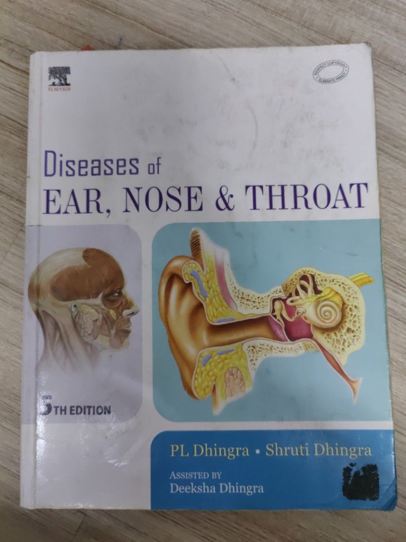 Diseases of Ear, Nose & Throat (ENT)- Dhingra | Medical book for ...
