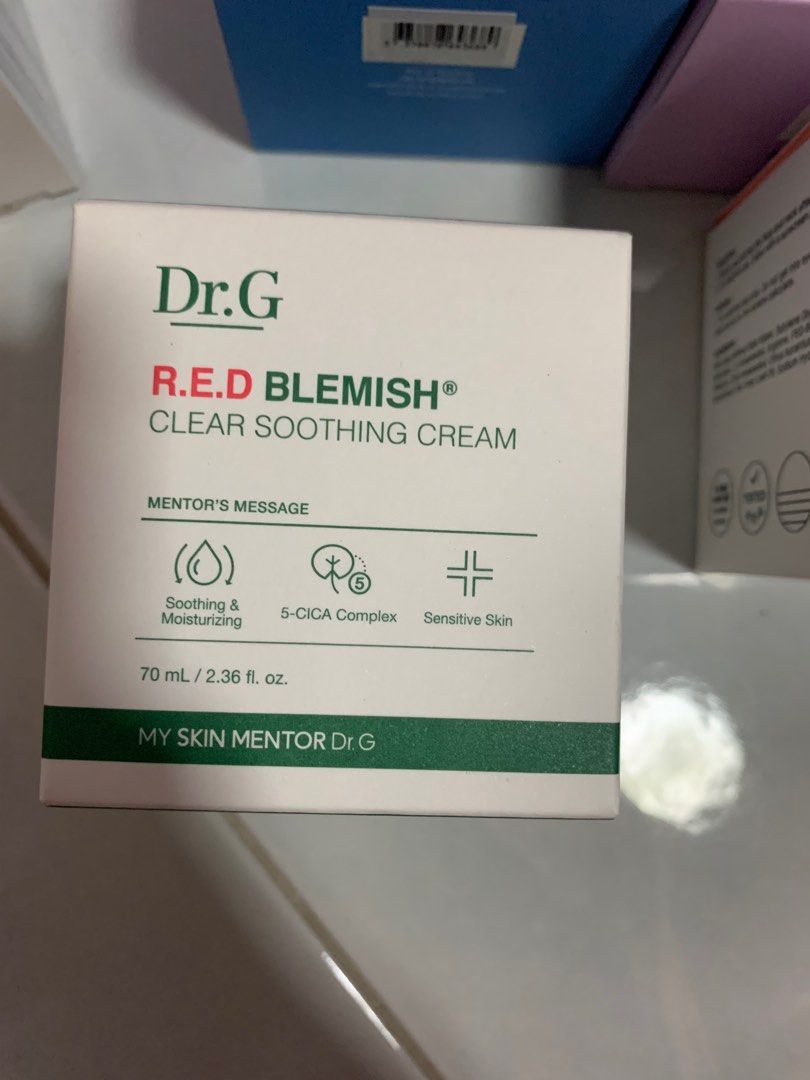 Dr.G Red Blemish Smoothing Cream, Beauty & Personal Care, Face, Face ...